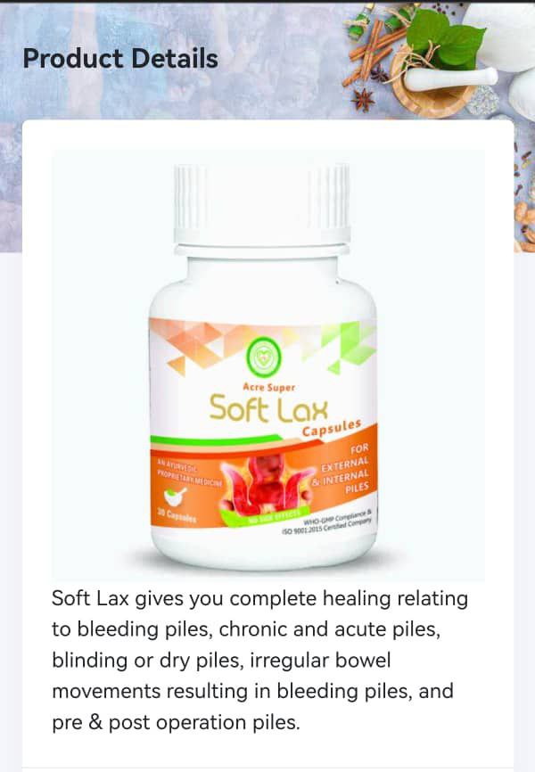 SOFT LAX CAPSULE - Eastend Health and Botanicals